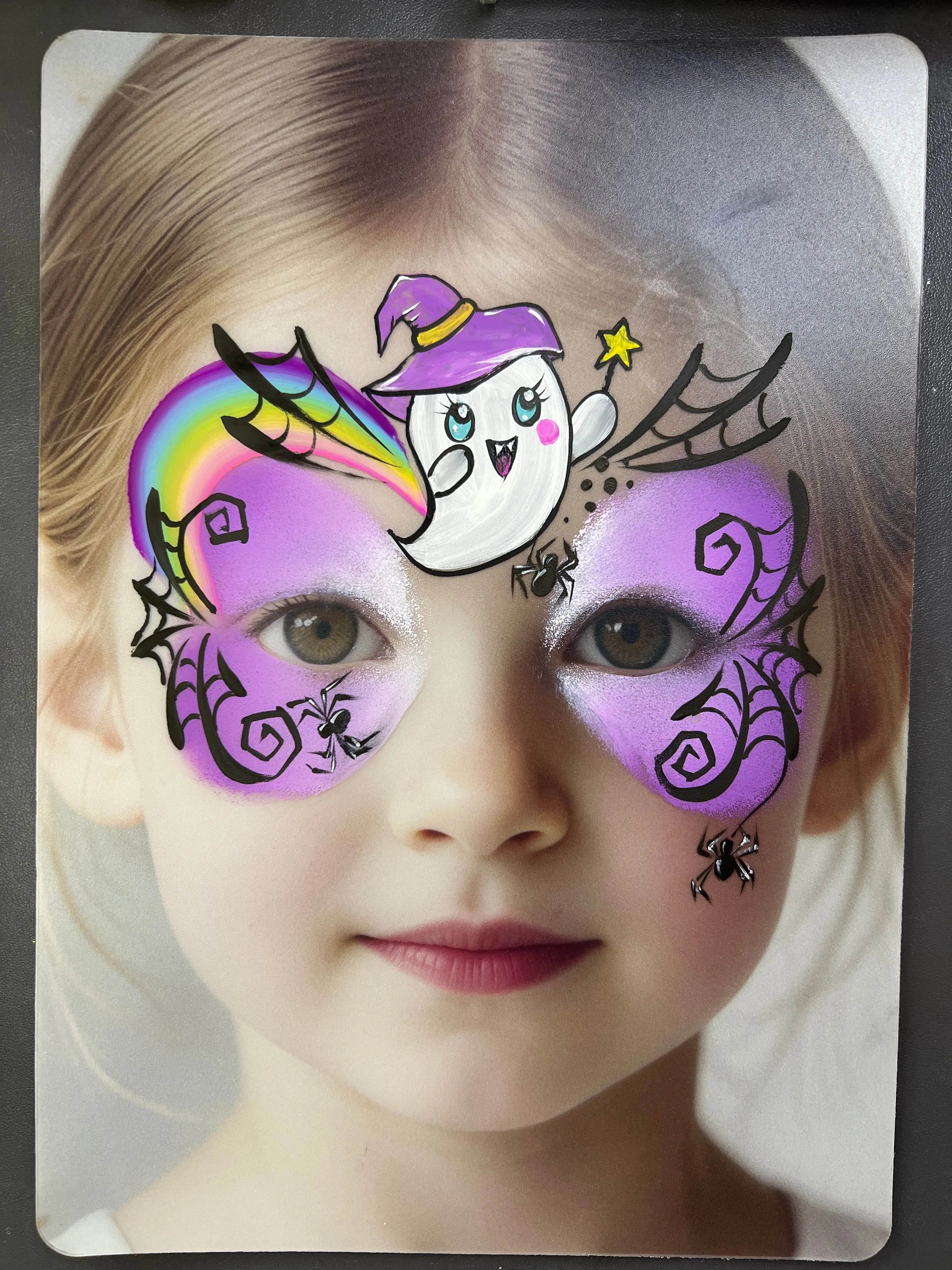 🎃 Cute Halloween Ghost Face Painting Tutorial | Easy Kids’ Halloween ...